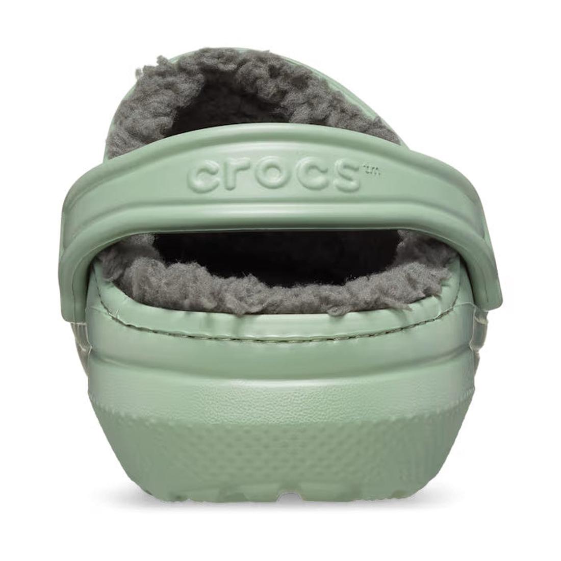 Classic Fuzz Fluffy Lined Clog Adults Unisex Moss – Kids Shoes NZ