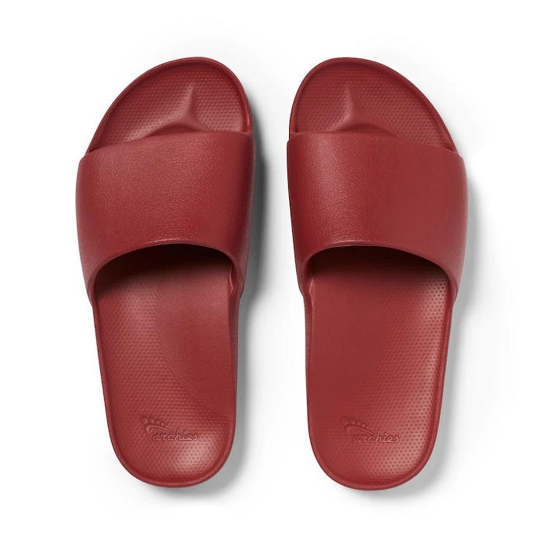 Archies Arch Support Slide Sangria Red – Kids Shoes NZ