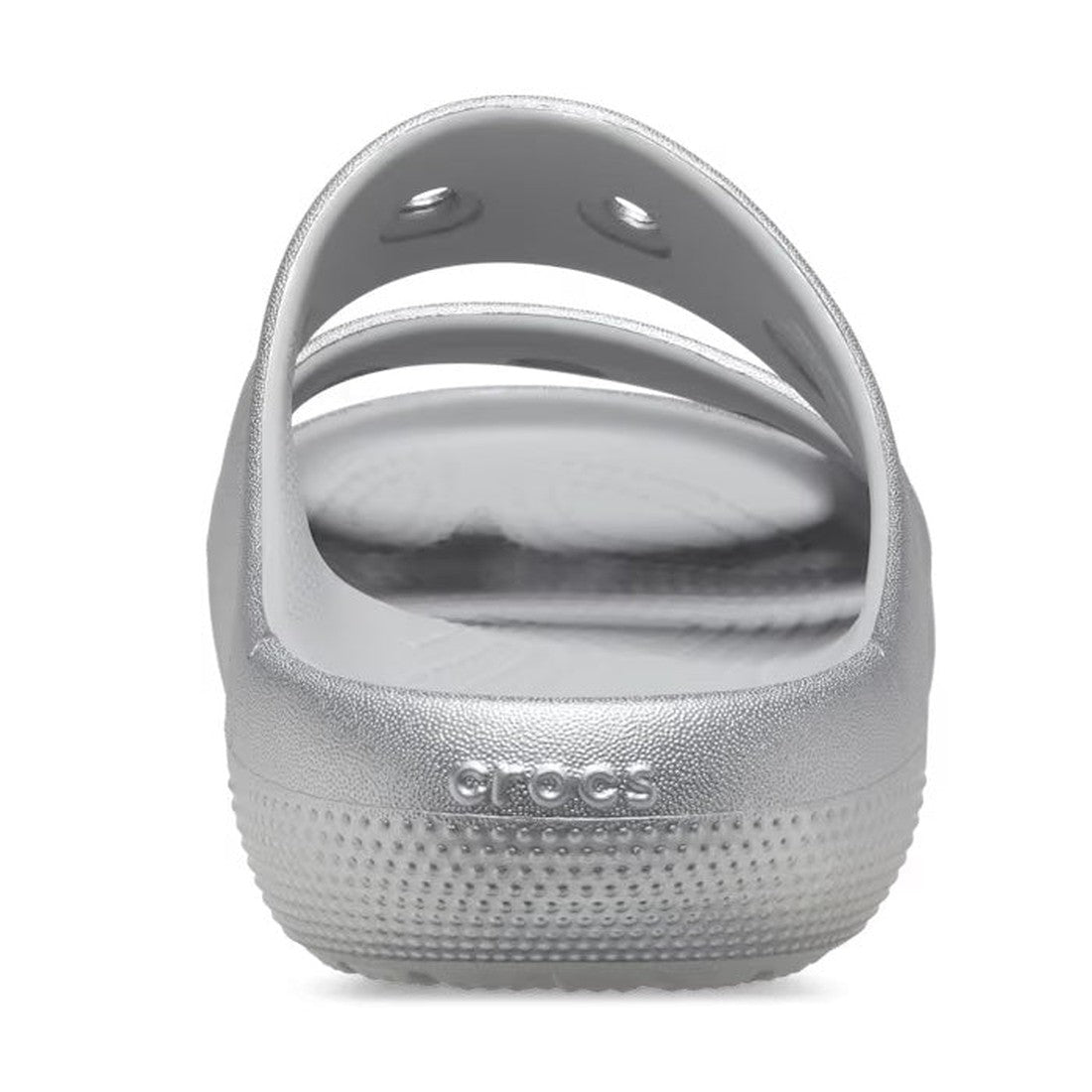 Crocs Metallic Silver Classic Sandal V2 Womens Clearance NOT RETURNABL ...