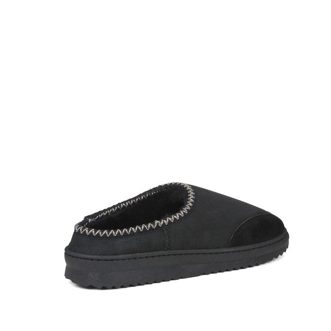 Emu Platinum Outback Scuff Black Sheepskin Slipper – Kids Shoes NZ
