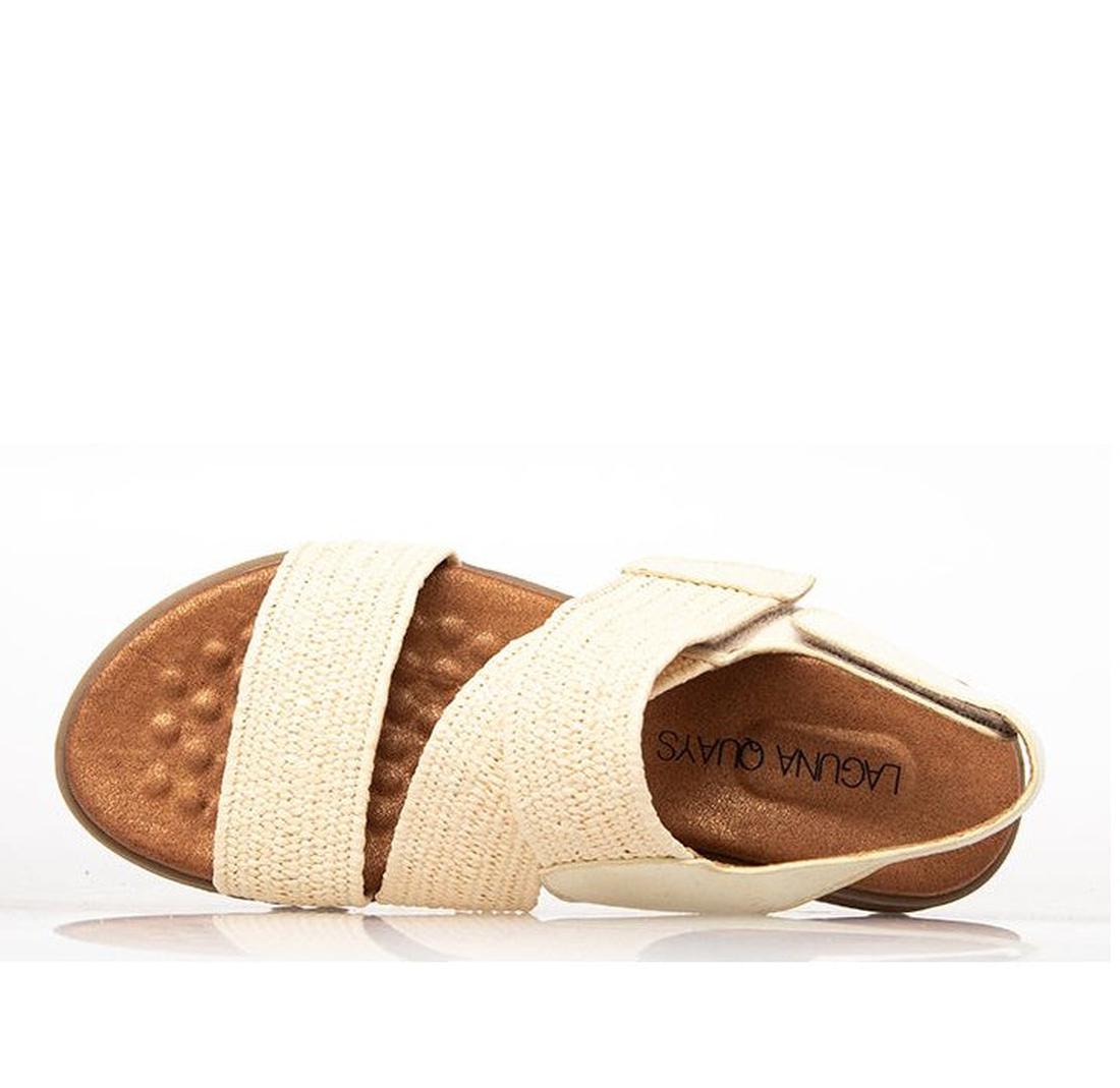 Laguna Quay Resort Miss Women's Sandal Woven Sand Raffia NOT RETURNABL ...