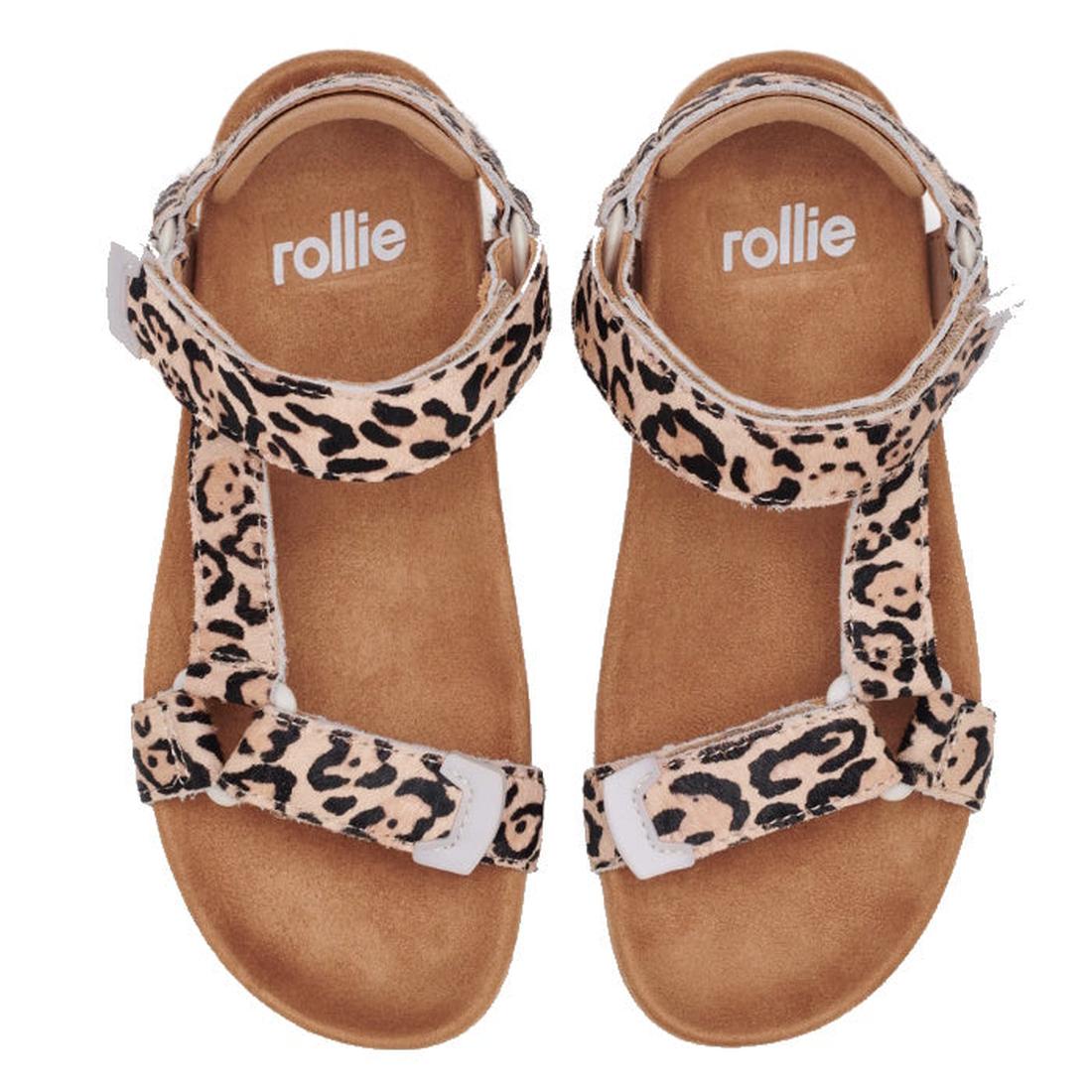 Rollie Womens Sandal Tooth Wedge Neutral Leopard – Kids Shoes NZ
