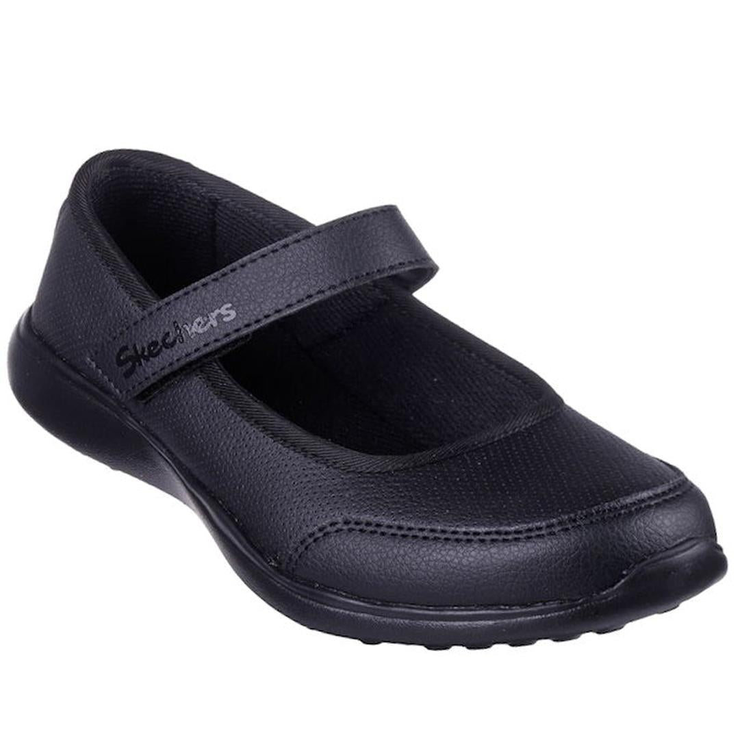 Skechers Girls School Shoes Microstrides Recess Rules Black – Kids Shoes NZ